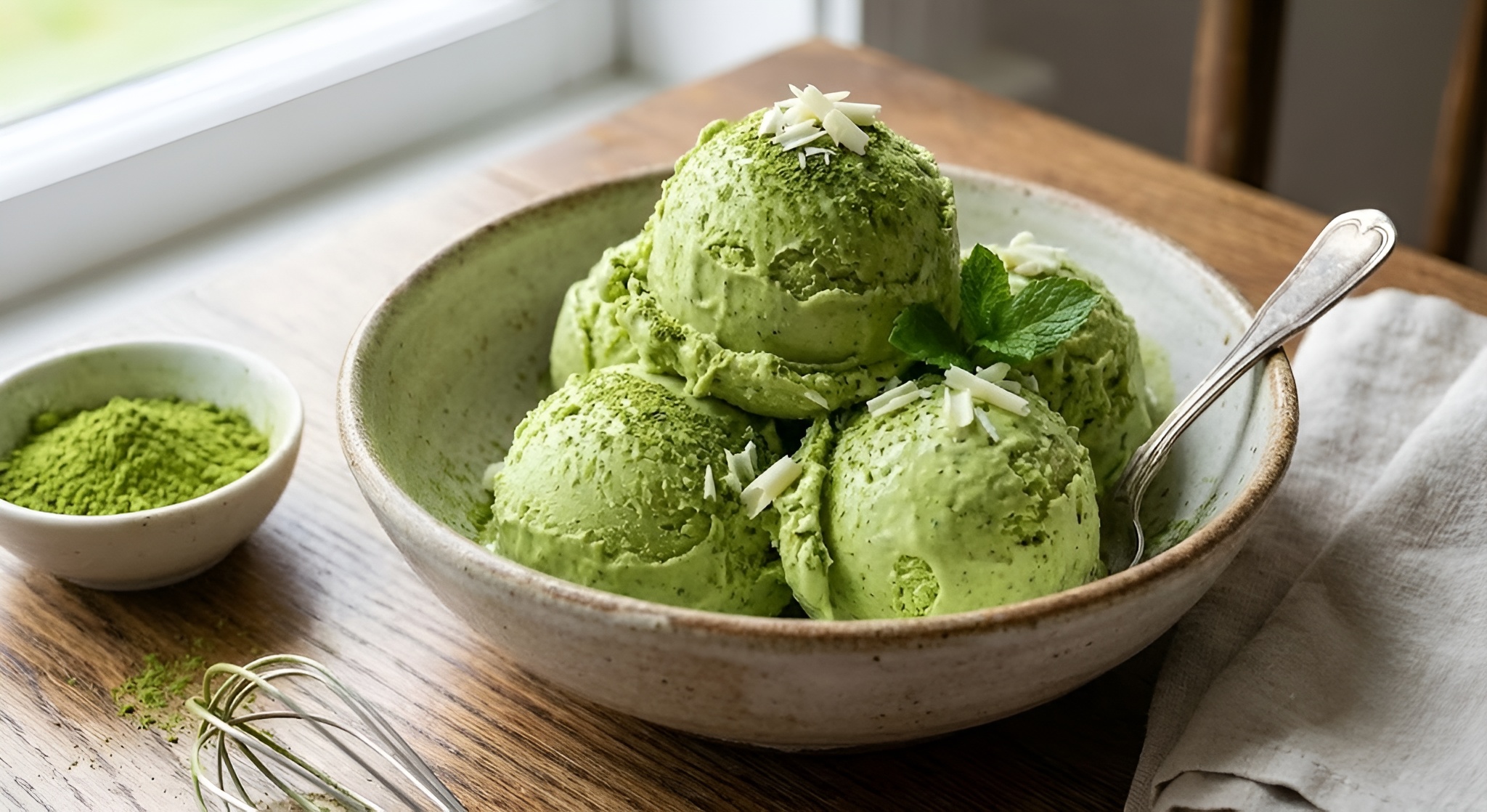 Matcha Ice Cream (No Churn Recipe) | TeaTrade Recipes